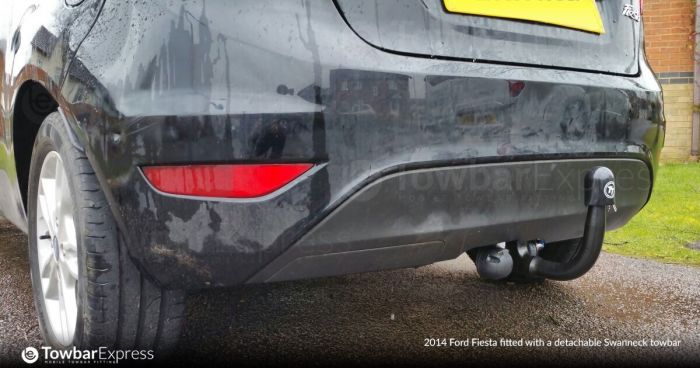 FORD FIESTA DETACHABLE SWAN NECK TOWBAR FIESTA 3 5 DOOR HATCHBACK VAN INC ZETEC S NOT ECONETIC OR ST