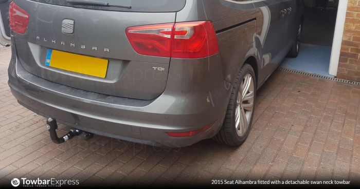 SEAT ALHAMBRA DETACHABLE SWAN NECK TOWBAR ALHAMBRA 7N