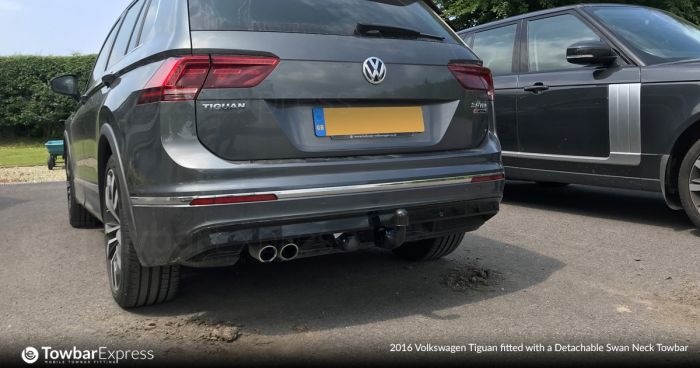 VOLKSWAGEN TIGUAN DETACHABLE SWAN NECK TOWBAR TIGUAN INC R LINE