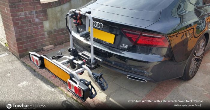 AUDI A7 DETACHABLE SWAN NECK TOWBAR A7 SPORTBACK 4G INC QUATTRO S LINE